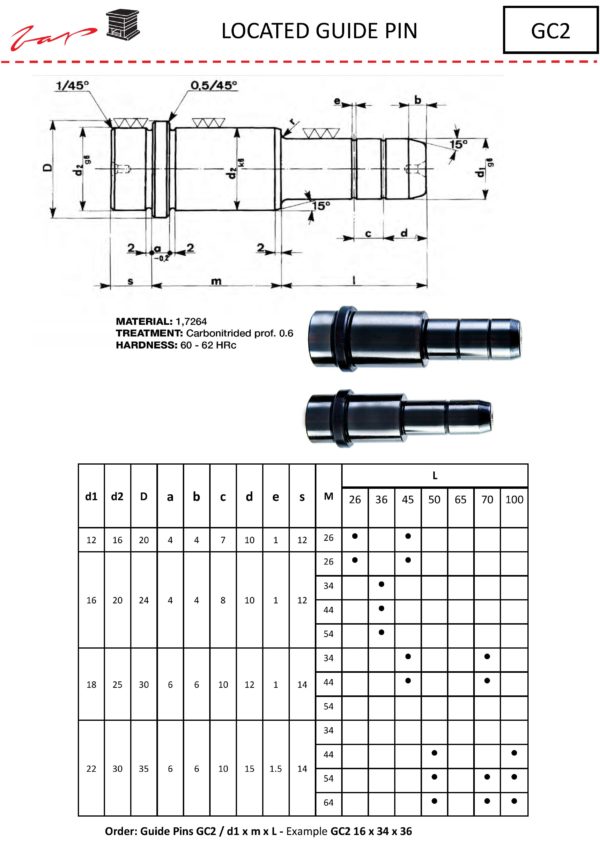 Locating Guide Pin – GC – VAP South Africa (Pty) Ltd