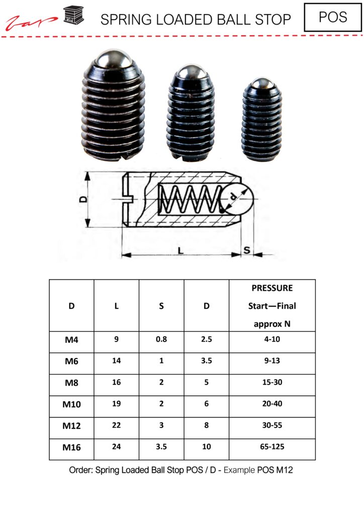 Spring Loaded Ball Stop – POS – VAP South Africa (Pty) Ltd